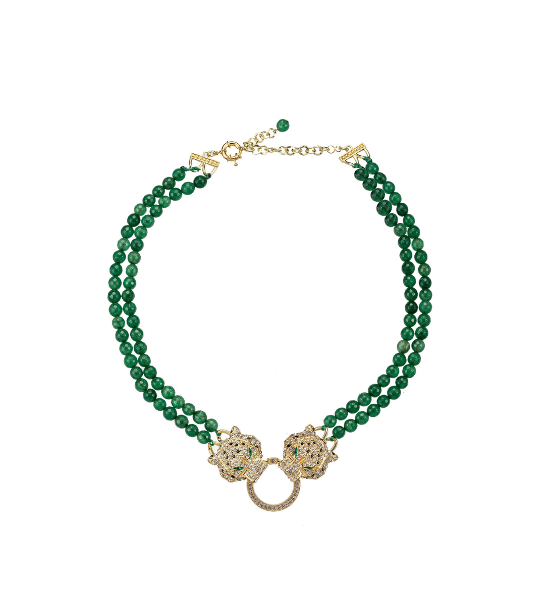 Double Leopard Stone Necklace – Em's Boutique